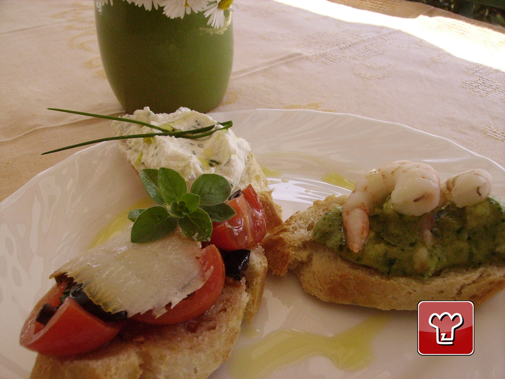 Three mediterranean canapés is a Appetizers by My Italian Recipes