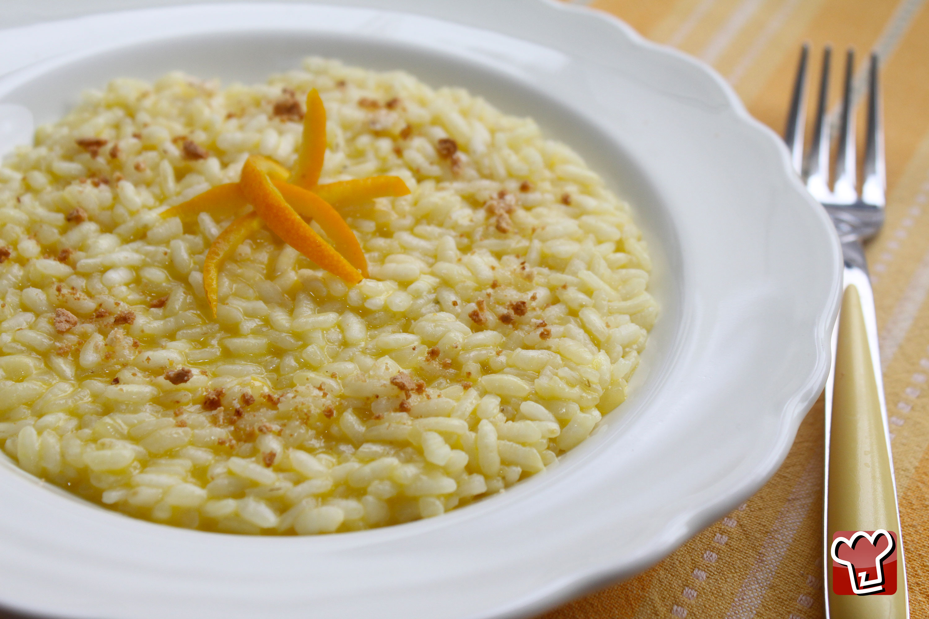 Orange risotto is a Pasta & rice main dishes by My Italian Recipes
